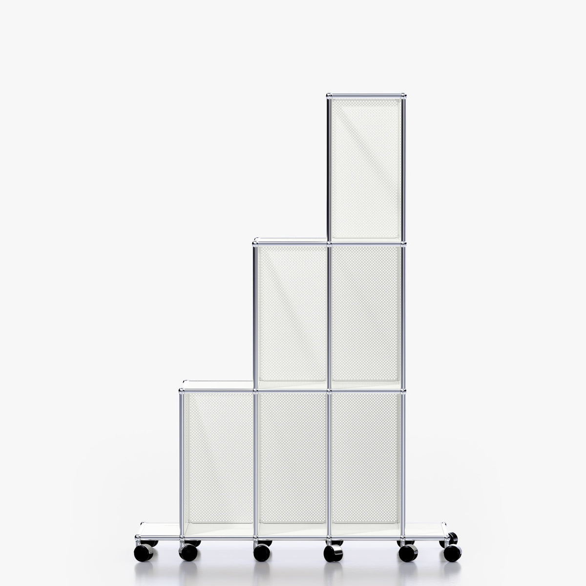 Tower C (Forward): Rolling Tiered Shelving Unit – USM Modular Furniture