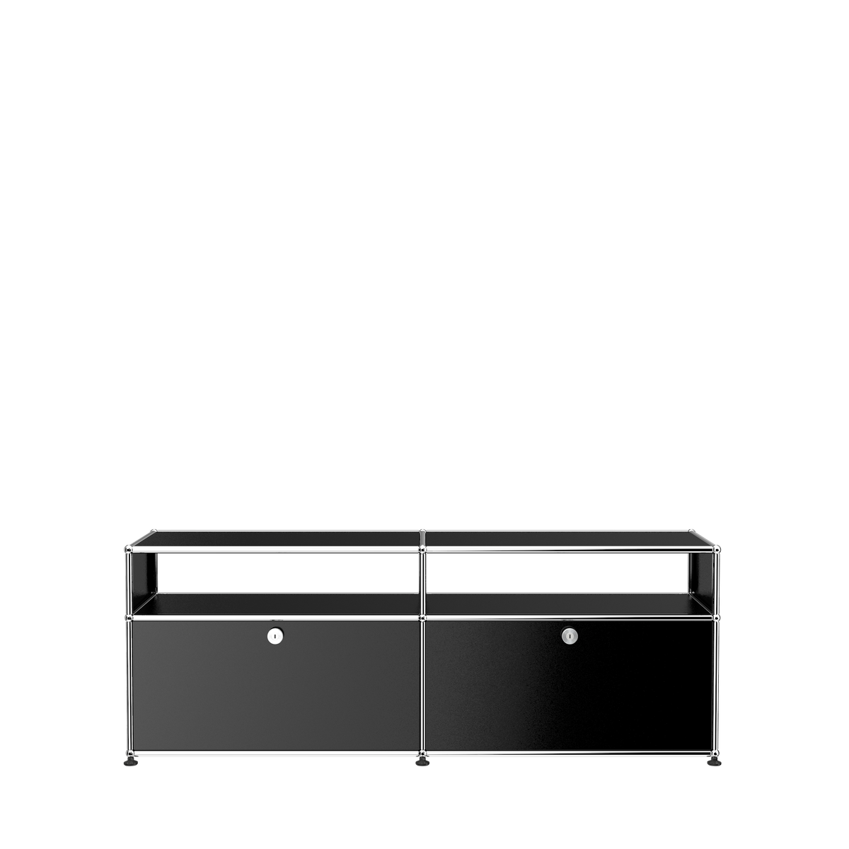 USM Haller Media Storage with Shelves (O2) – USM Modular Furniture